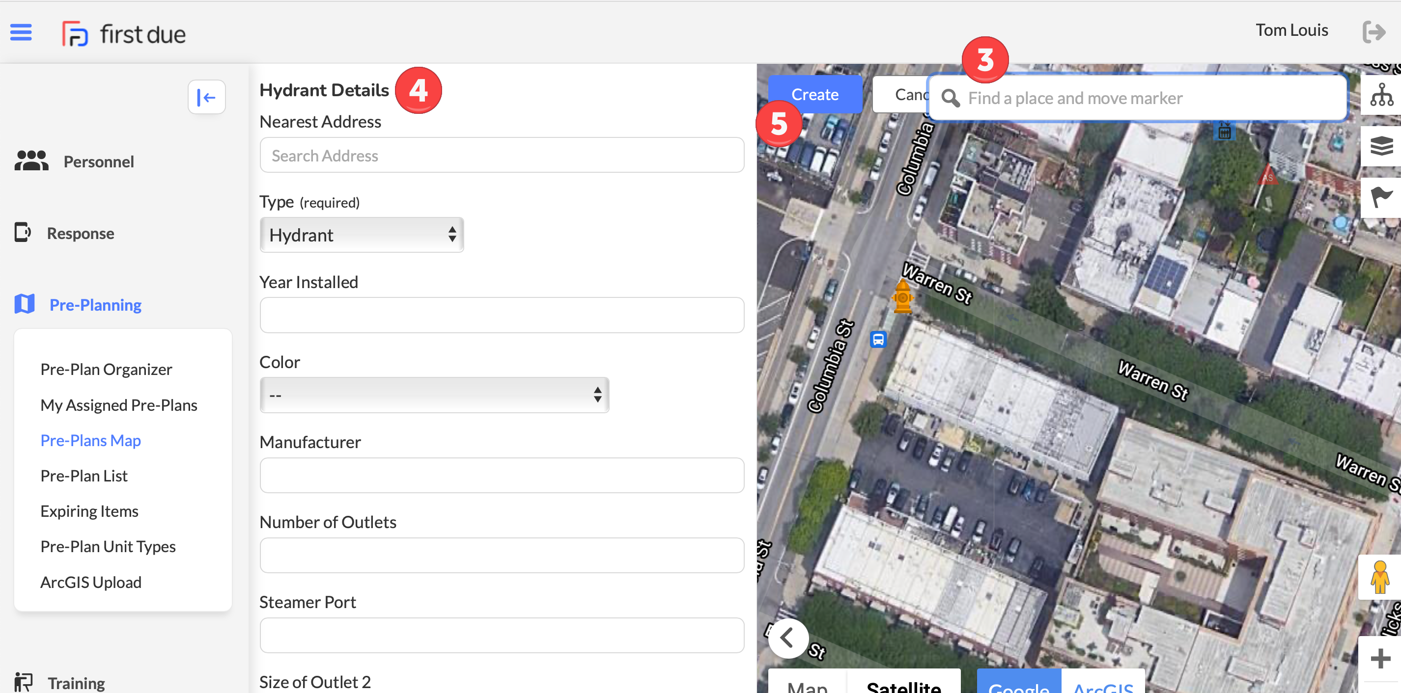 Adding Individual Hydrants – First Due